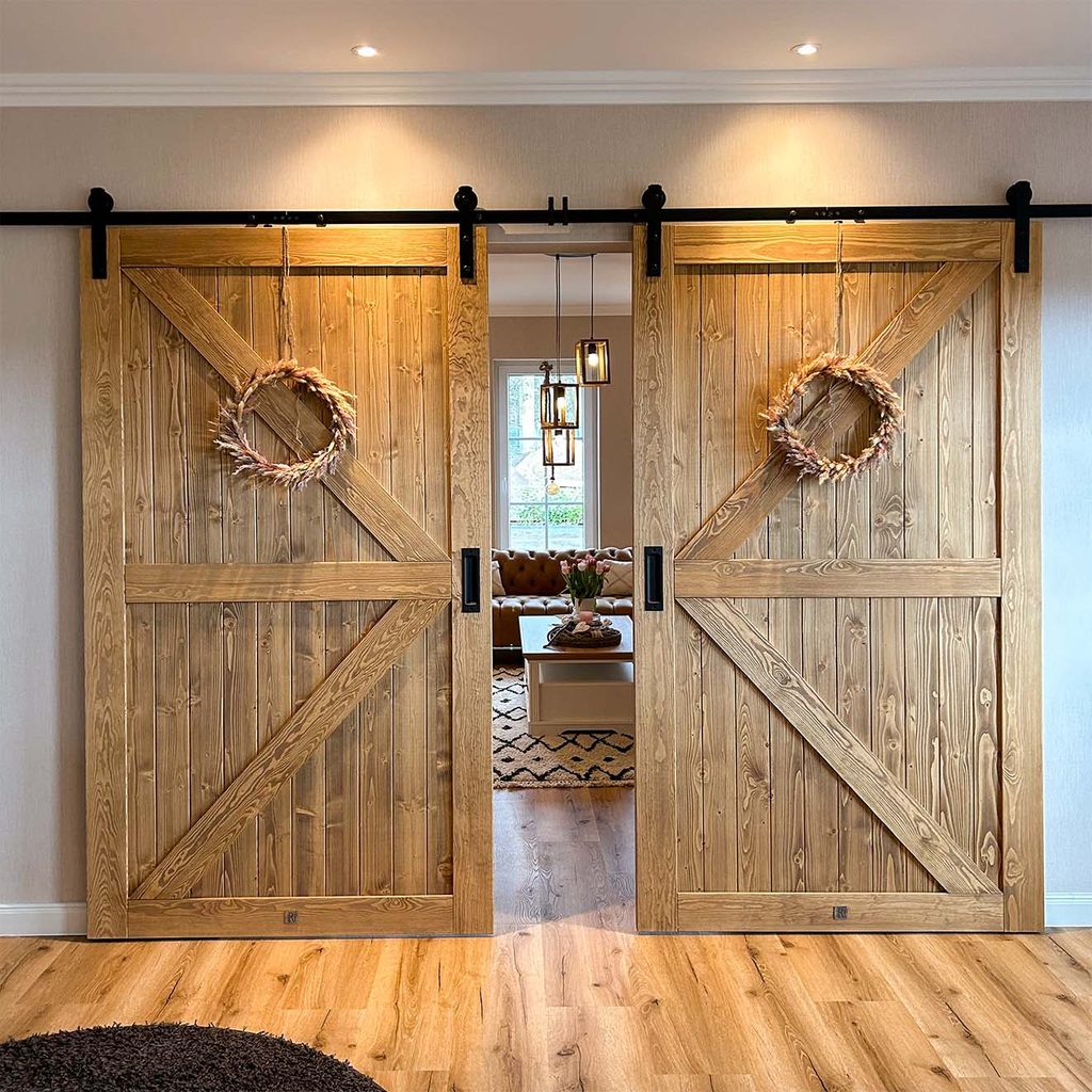 Wohnzimmer Schiebetren Holz